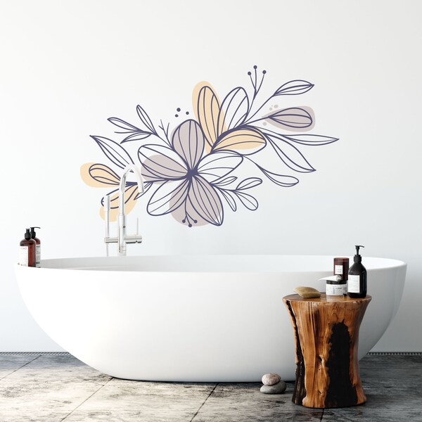 Flower Wall Decals - Etsy