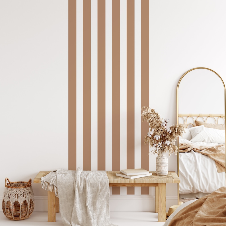 Lines Wall Decals - Minimalistic Wall Stickers, Peel and Stick Wall Art ...