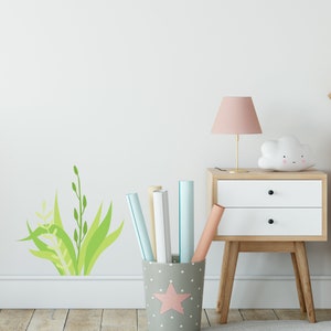 Green Grass Wall Sticker Vinyl Wall Decals for Kids Room, Grass Wall ...