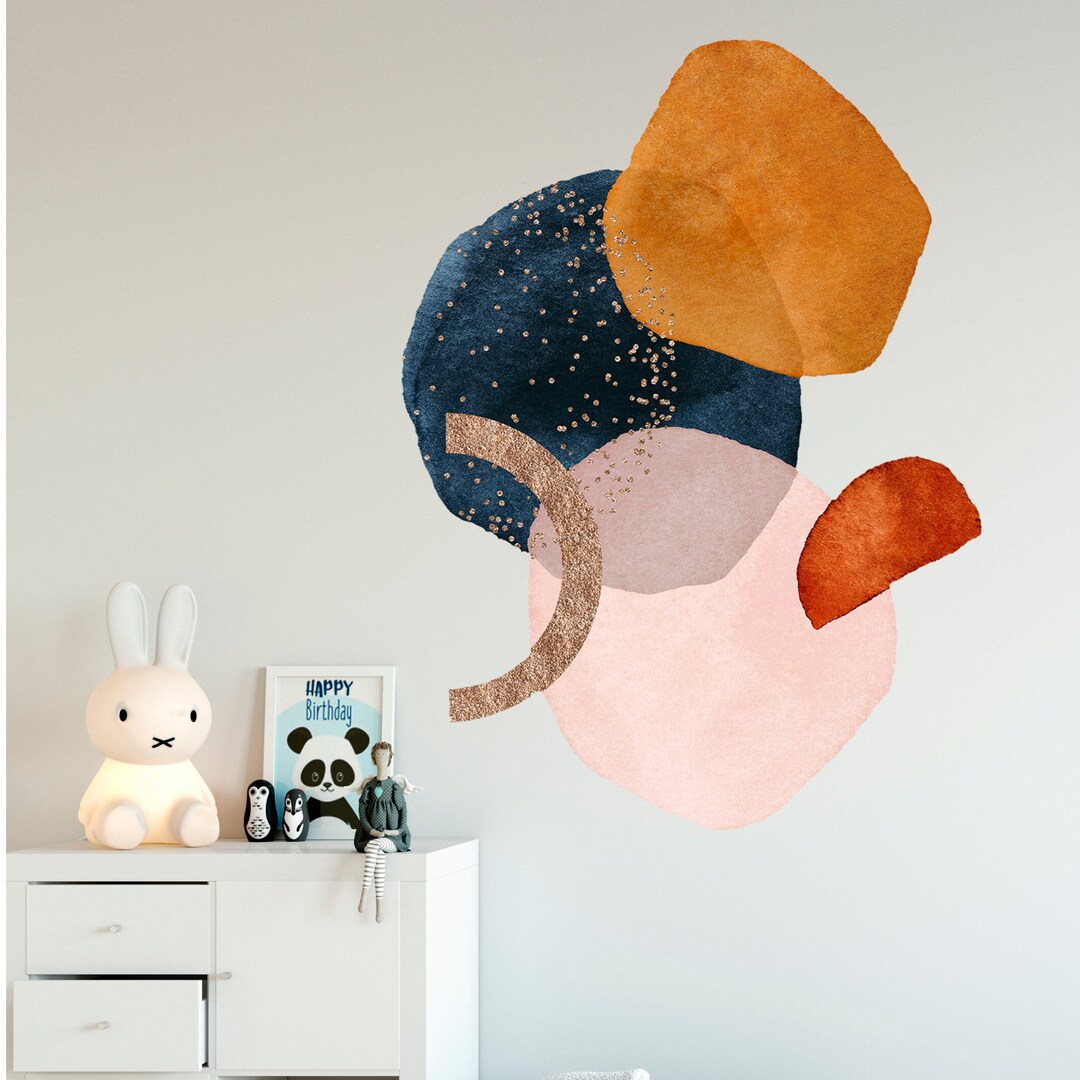 Circle Wall Decals - Bohemian Wall Stickers, Boho Living Room Decor ...