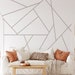 Geometric Wall Decal, Geometric Line, Wall Sticker, Peel and Stick ...