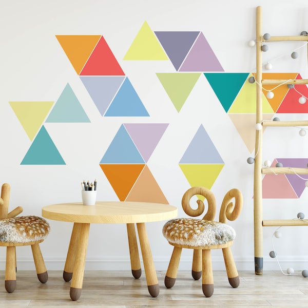 Triangle Wall Decal - Etsy