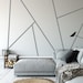 Geometric Wall Decal, Geometric Line, Wall Sticker, Peel and Stick ...