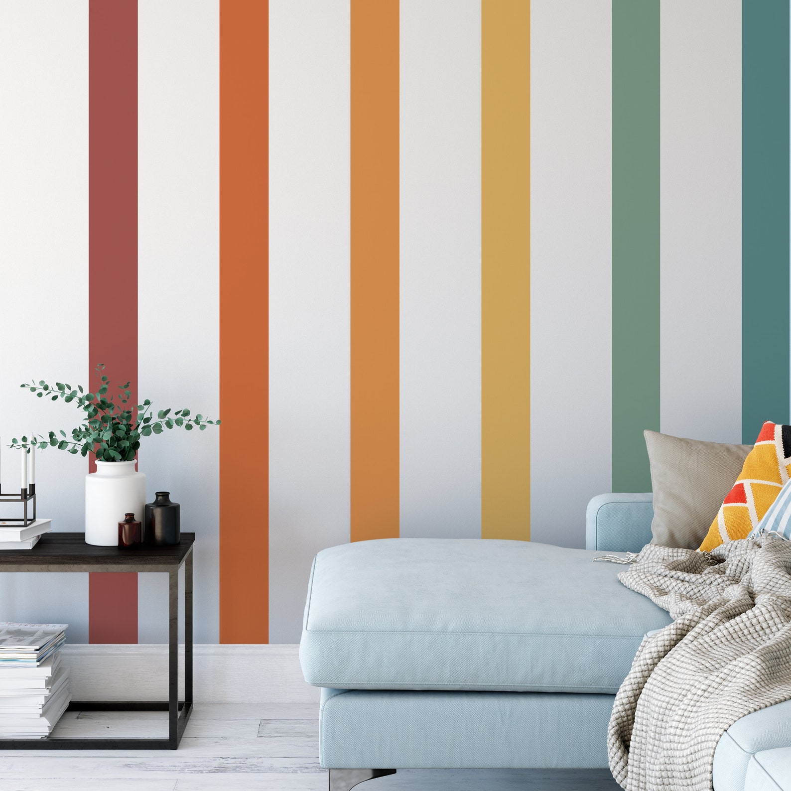 Unicorn Color Wall Decal Nursery Modern Decal Abstract Wall - Etsy