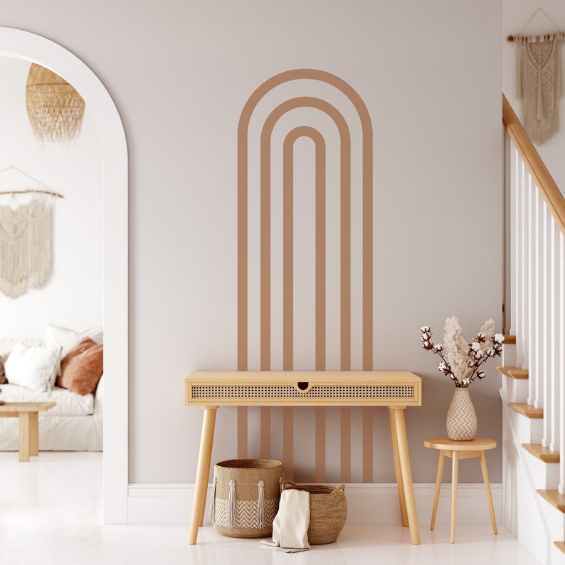 Large Arch Wall Decal Geometric Wall Decal Modern Decal - Etsy