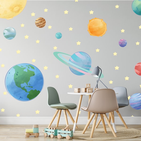 Large Planet Decal - Etsy
