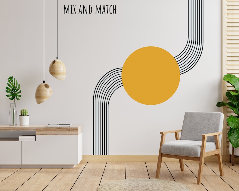 Arches Wall Art Abstract Wall Decal Shapes Wall Stickers - Etsy