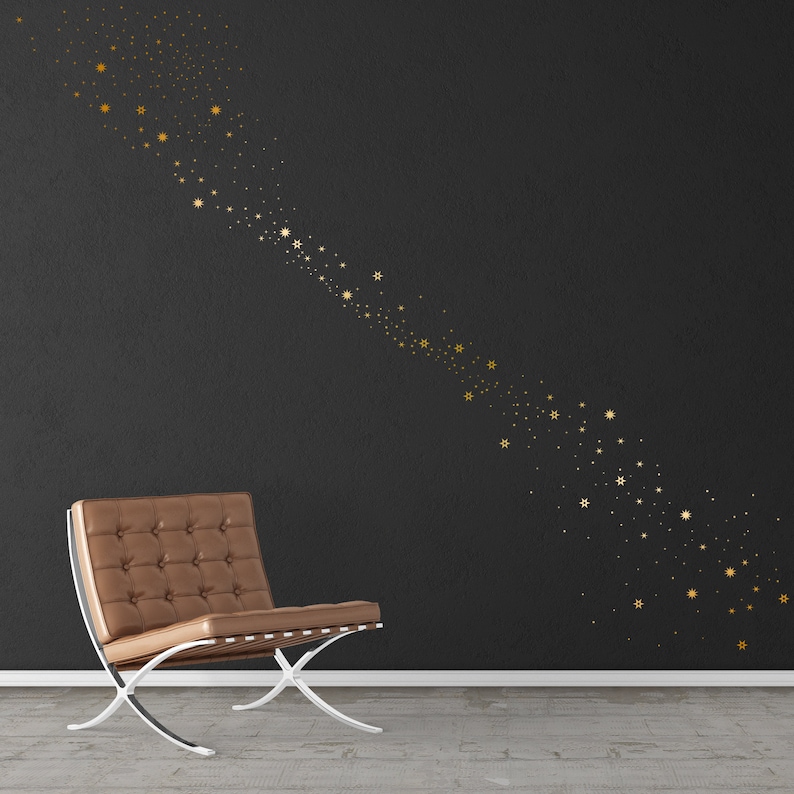 Stars Decal Set Star Decor Modern Wall Decal Decal for | Etsy