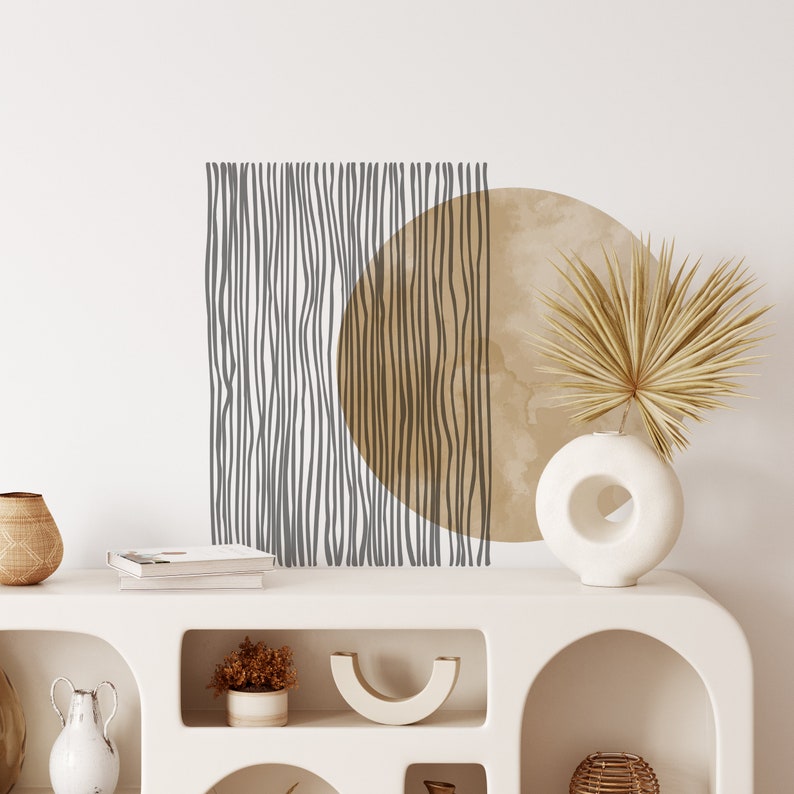 Wall Circle Decal Modern Wall Decal Wall Decal Boho Wall - Etsy