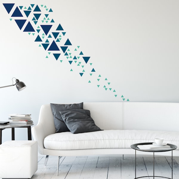 Triangle Wall Decal - Etsy
