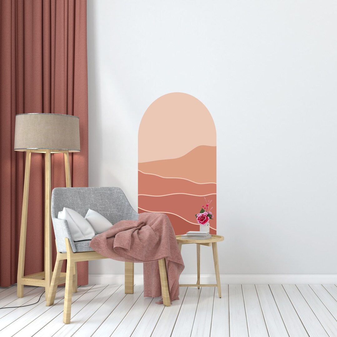 Wall Arch Decal Modern Wall Decal Wall Decal Boho Wall - Etsy