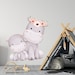 Nursery Wall Decor, Hippos Wall Decal, Hippo Family Sticker, Hippo Wall ...