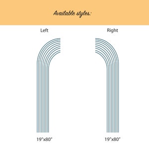 Arches Wall Art Abstract Wall Decal Shapes Wall Stickers | Etsy