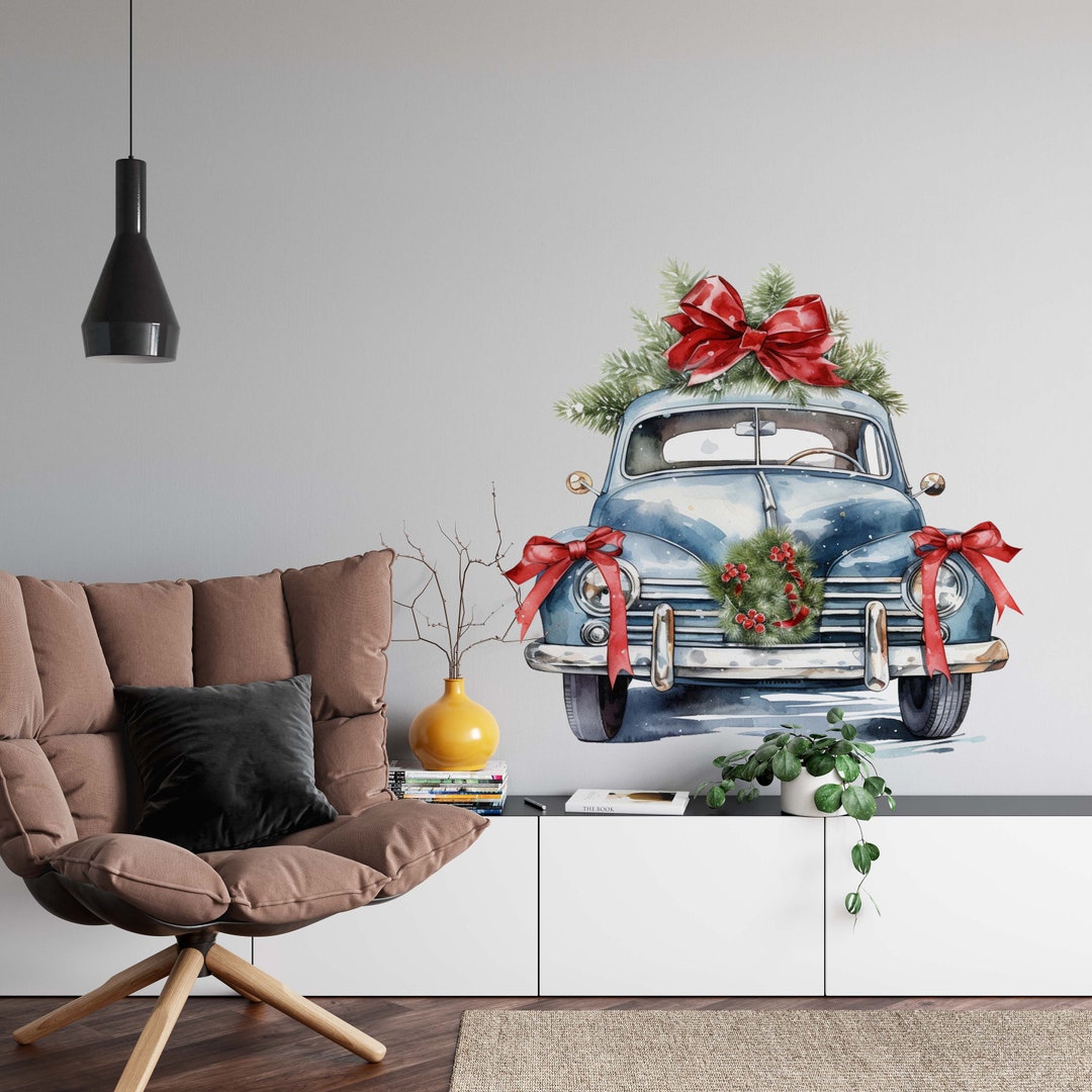 Large Christmas Wall Decal Holiday Wall Decorations for Festive Home ...