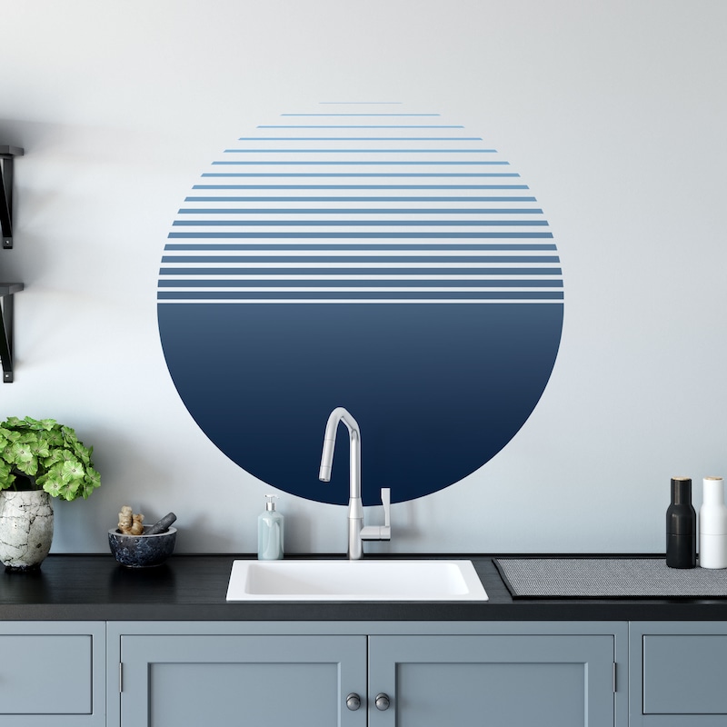 Large Circle Wall Sticker - Etsy