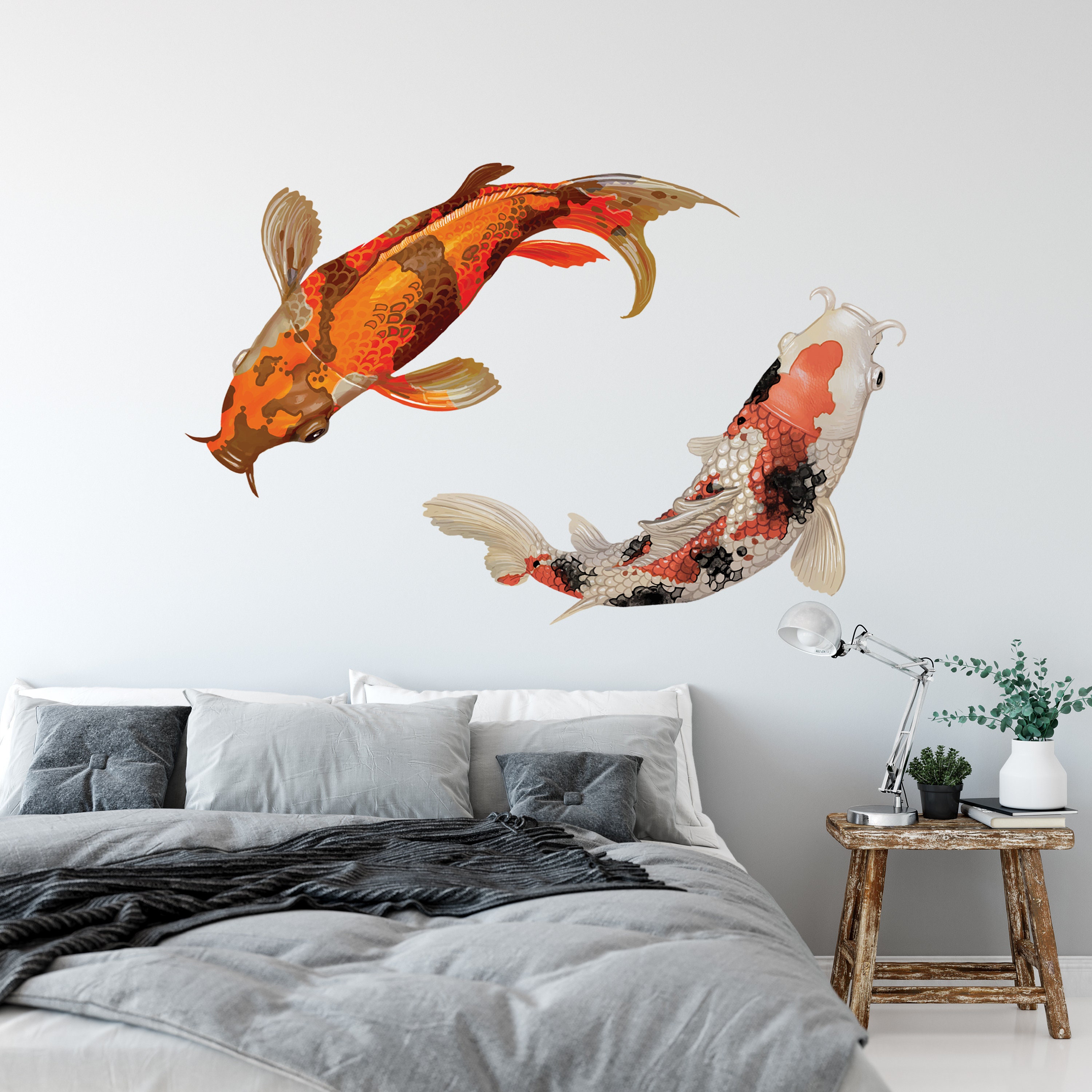 Koi Fish Decal Japan Fish Sticker Red Fish Decal Japan - Etsy Australia
