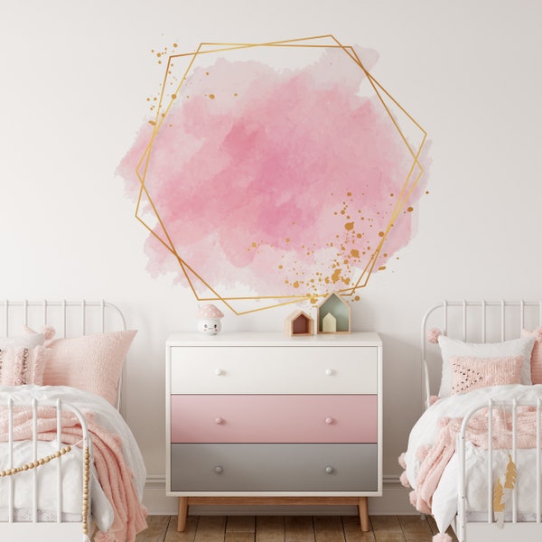 Hexagon Wall Decal - Etsy