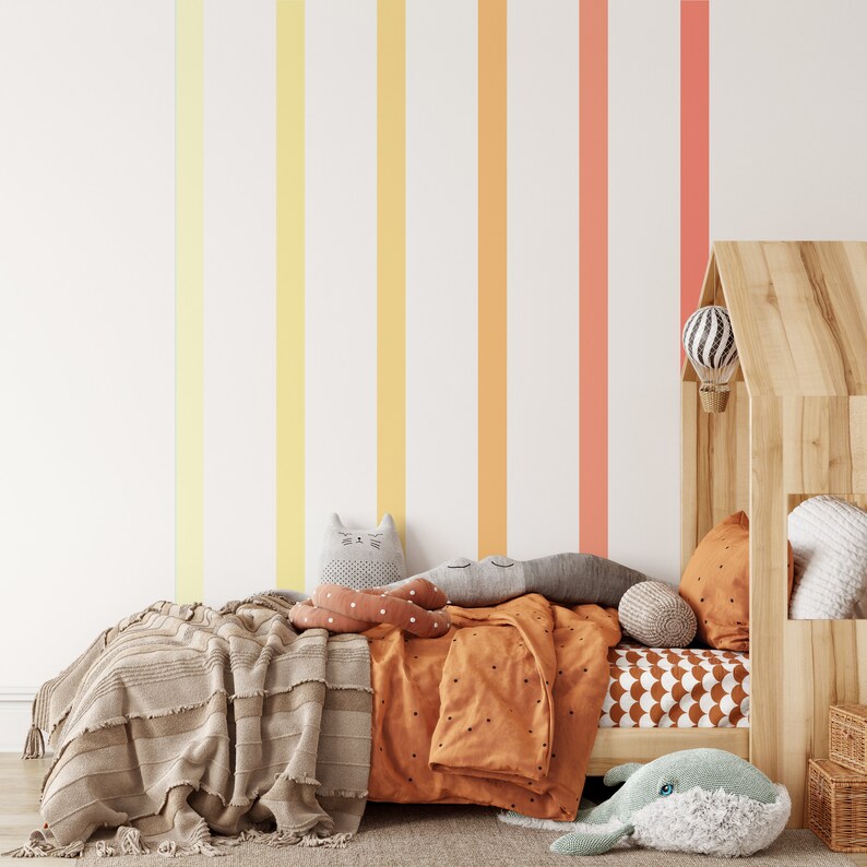 Unicorn Color Wall Decal Nursery Modern Decal Abstract Wall - Etsy