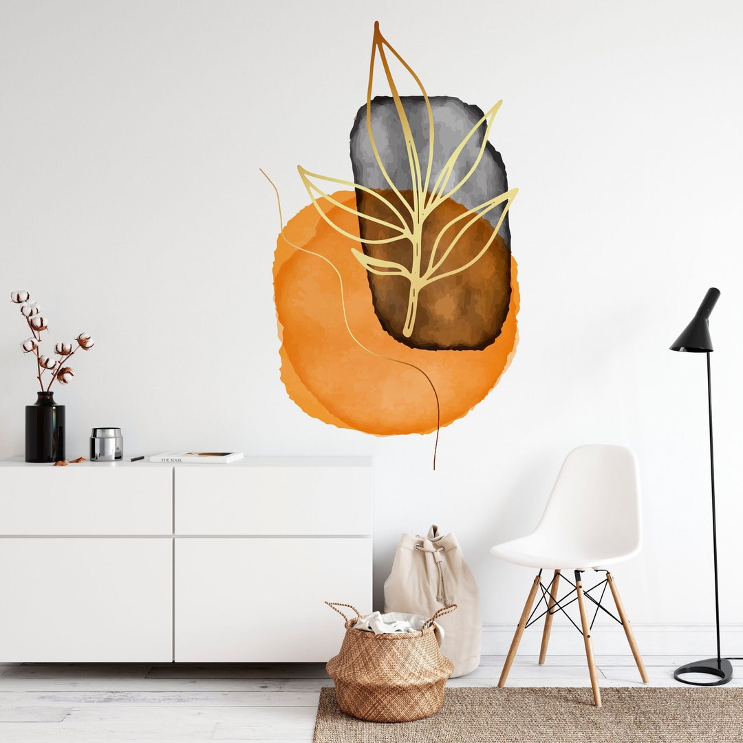 Large Abstract Wall Decals for Living Room, Office and Bedroom Decor in ...