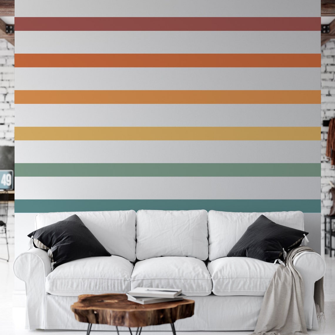 Unicorn Color Wall Decal Nursery Modern Decal Abstract Wall - Etsy