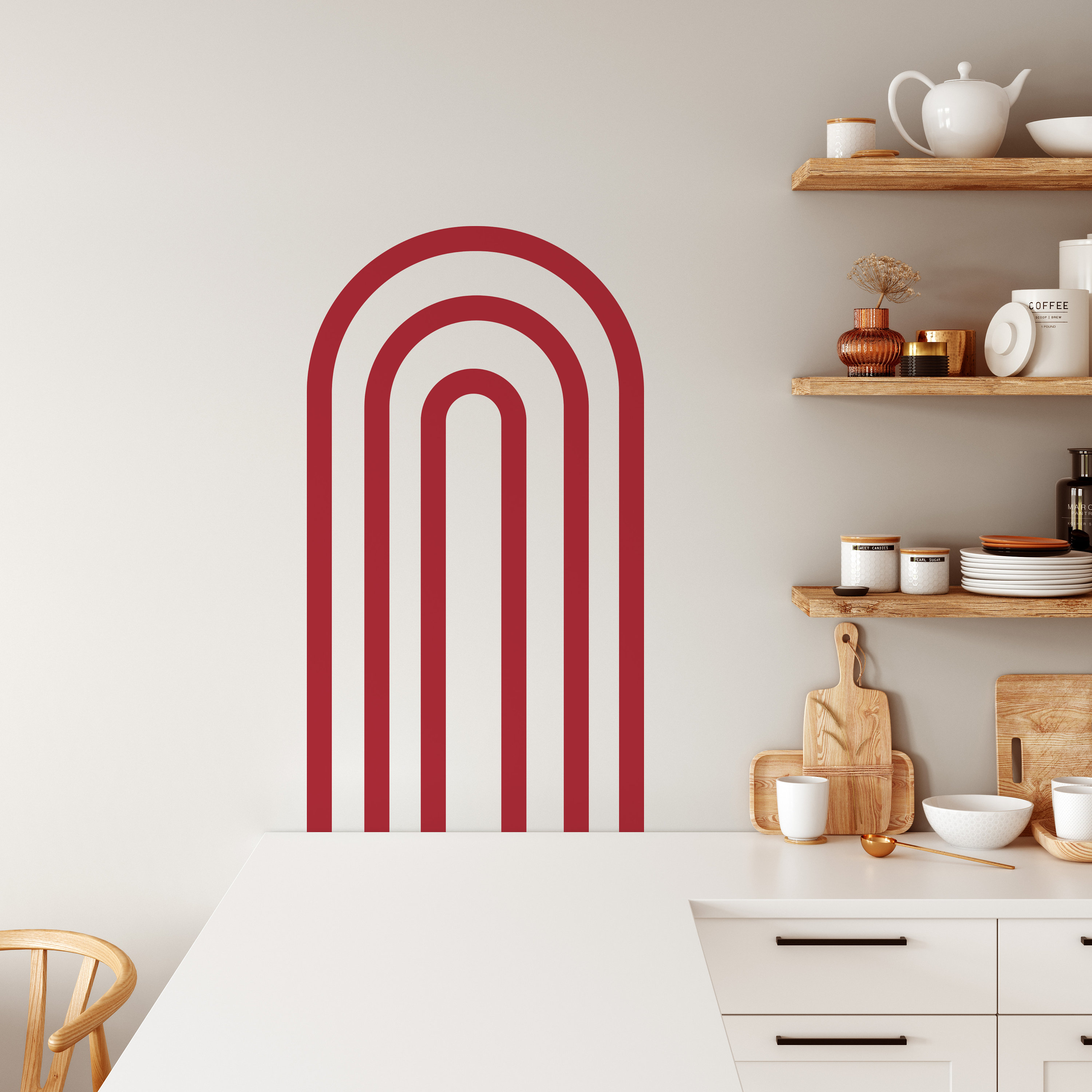 Arch Wall Decal Arch Wall Sticker Abstract Decals Art Deco - Etsy