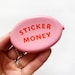 Sticker Money Rubber Squeeze Coin Pouch - Etsy