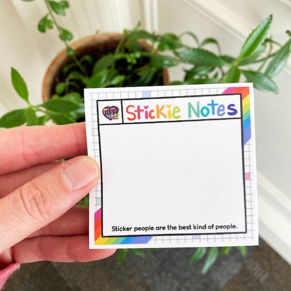 3x3 Stickies Note Pad 50 Sheets - Etsy