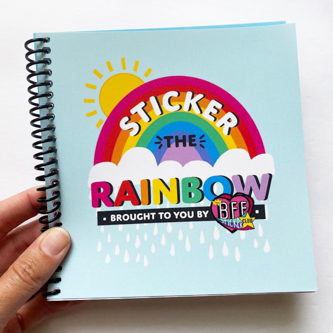Sticker the Rainbow Book | Sticker Book - Sticker Activity - Rainbow ...