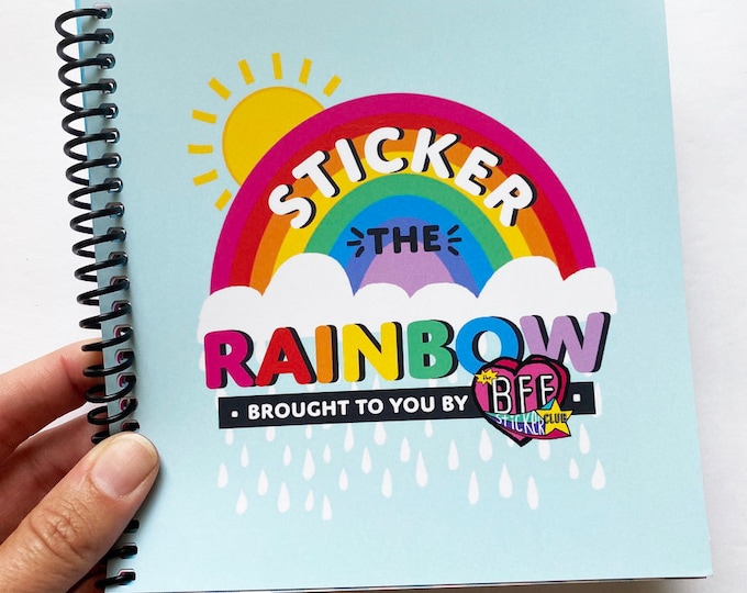 Sticker the Rainbow Book | Sticker Book - Sticker Activity - Rainbow ...