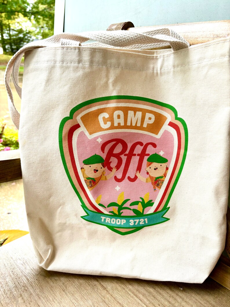 Camp BFF Troop 3721 Tote Bag - Etsy