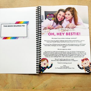 Sticker Challenge Book - Etsy