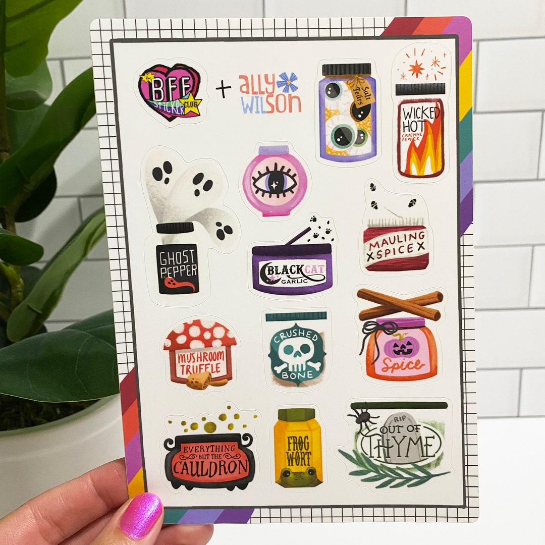 Allyson Wilson + the BFF Sticker Club: Magic Potions! STICKER SHEET ...