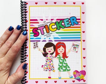 Sticker Challenge Book - Etsy