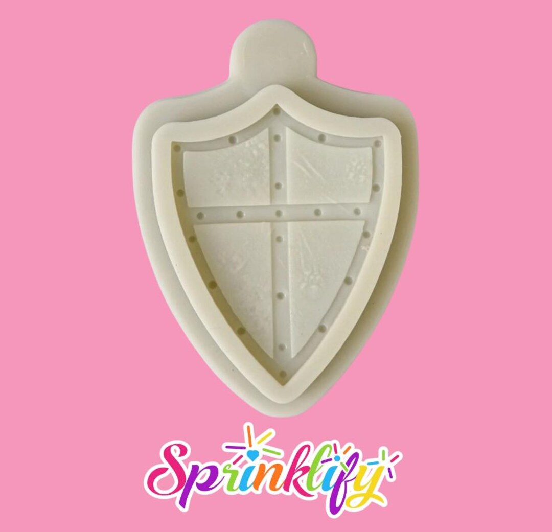 SPRINKLIFY Shield Mold, Chocolate Mold, Fondant Mold, Knight Theme Cake ...