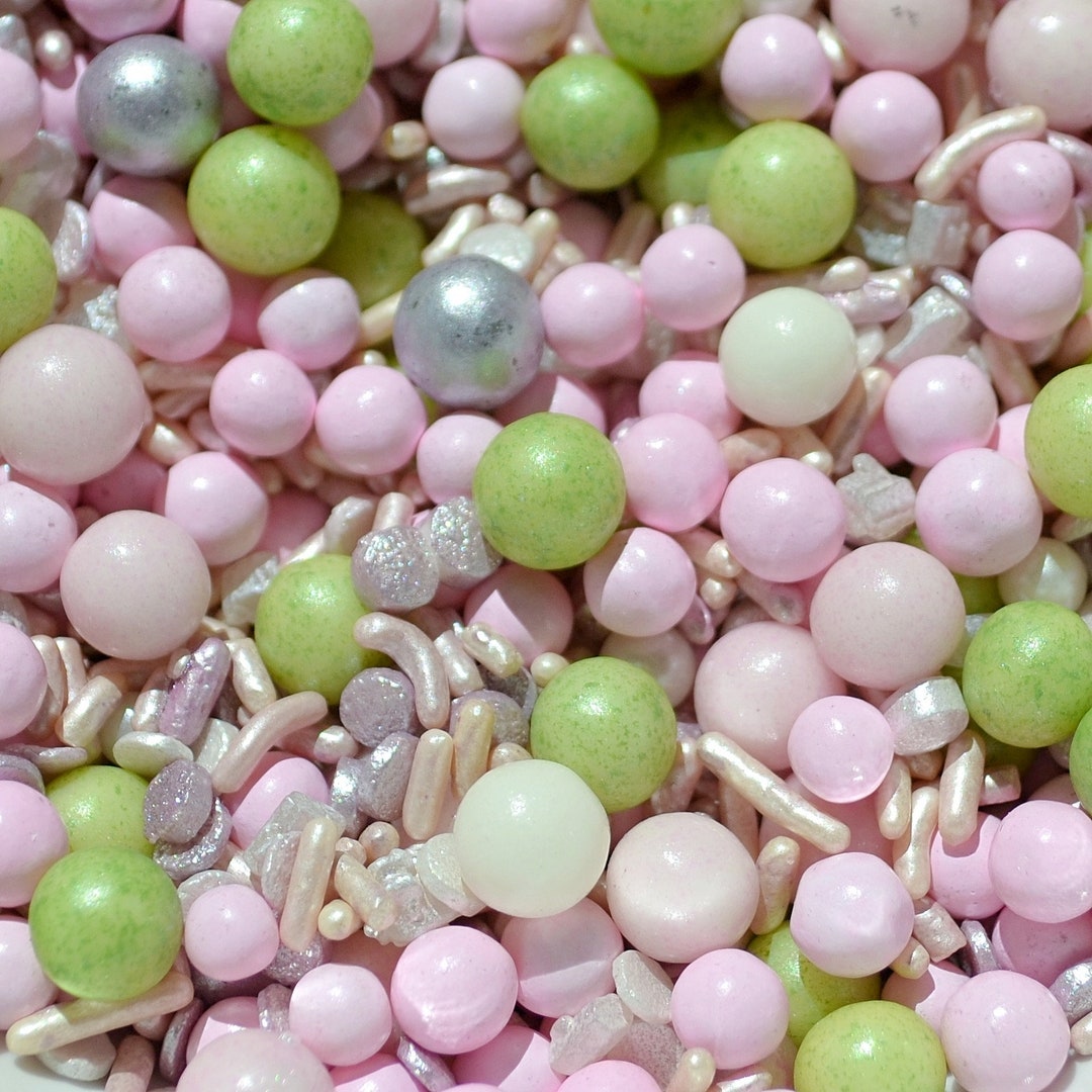 SPRING BLOOM SPRINKLES - Naturally Colored Collection - Pink & Green ...