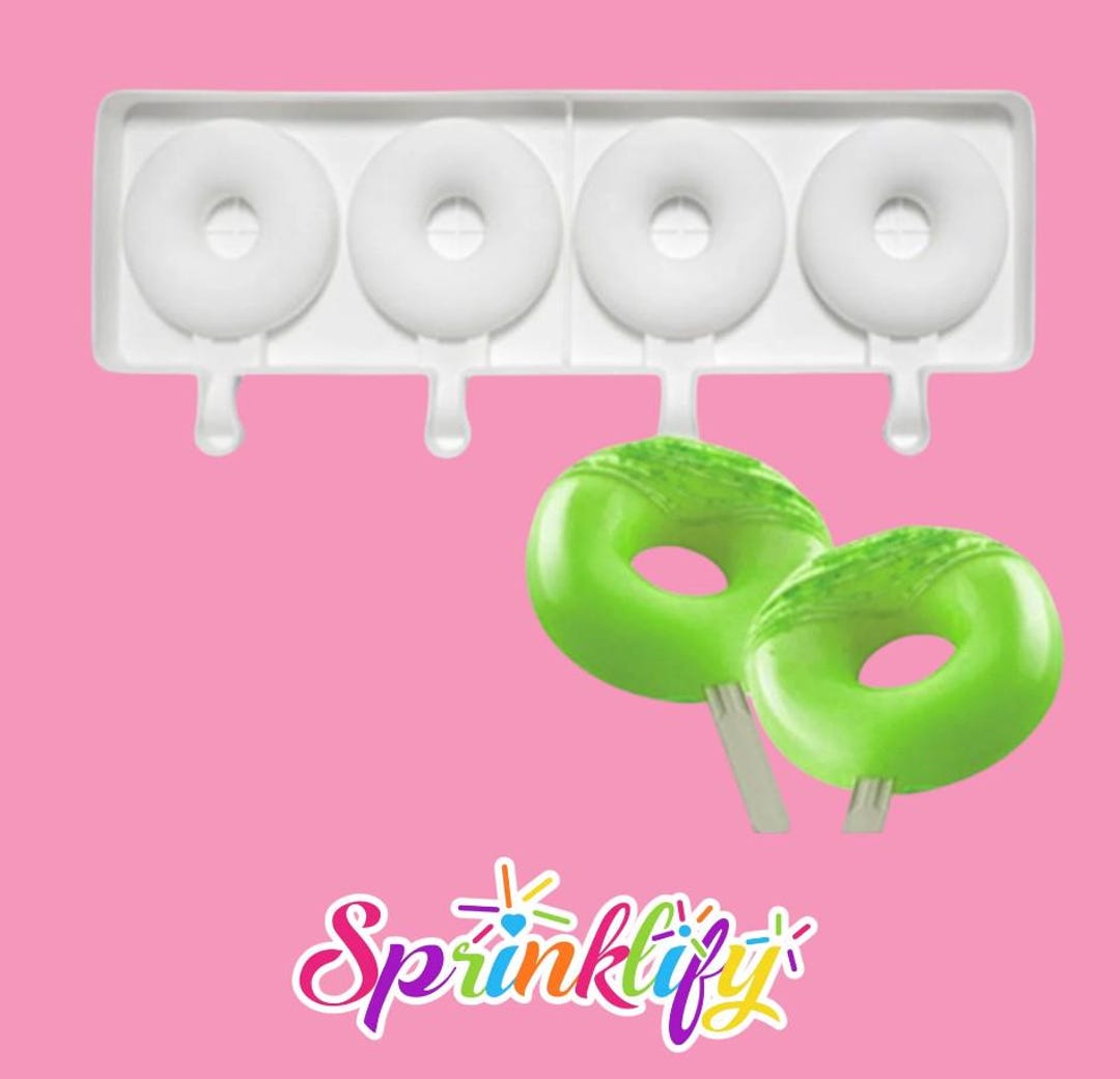 SPRINKLIFY Donut Cakescle Mold, Round Popsicle Mold, Baking Supplies ...