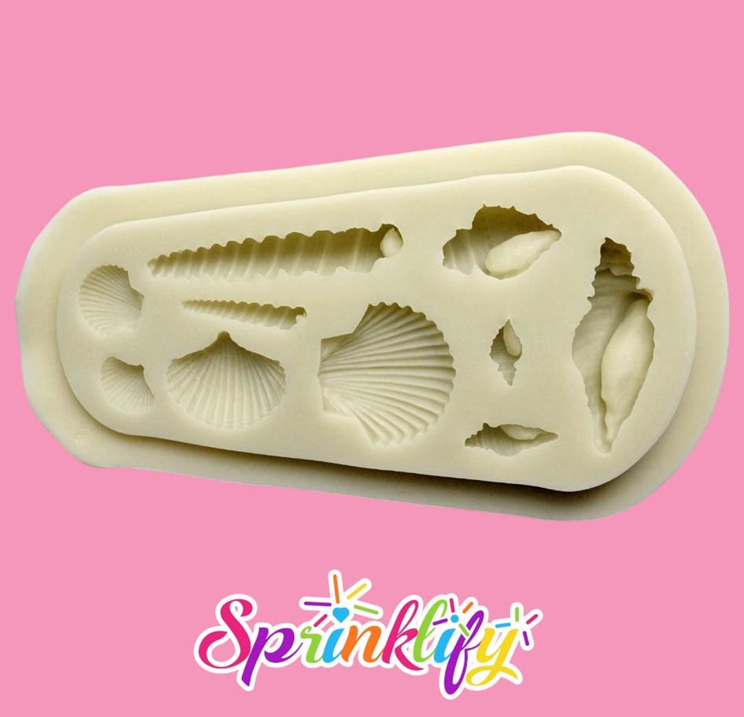 SPRINKLIFY Sea Shells Mold, 10 Cavity Beach Themed Mold, Under the Sea ...