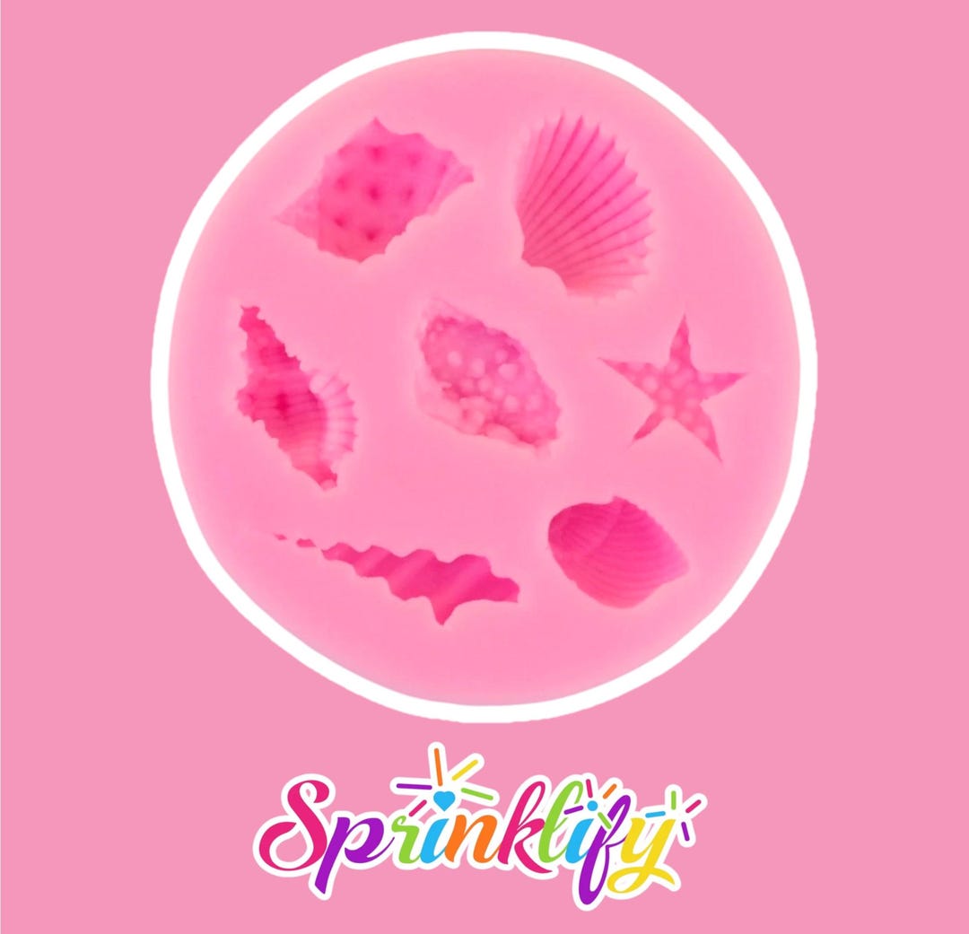 SPRINKLIFY Sea Shells Mold, Beach Themed Mold, Under the Sea Mold, Mini ...