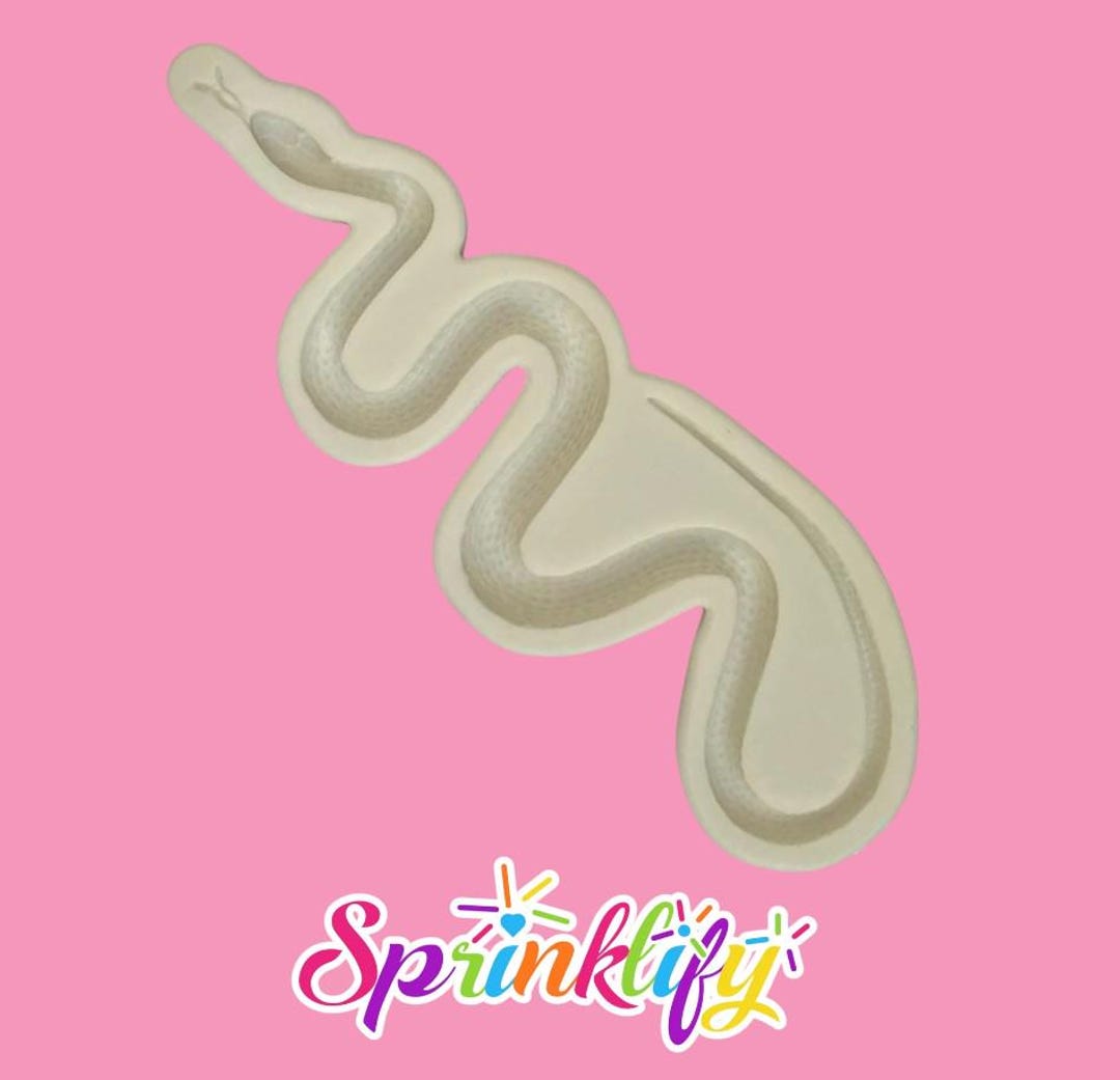 SPRINKLIFY Snake Mold (large), Fondant Mold, Halloween Cake Decoration ...