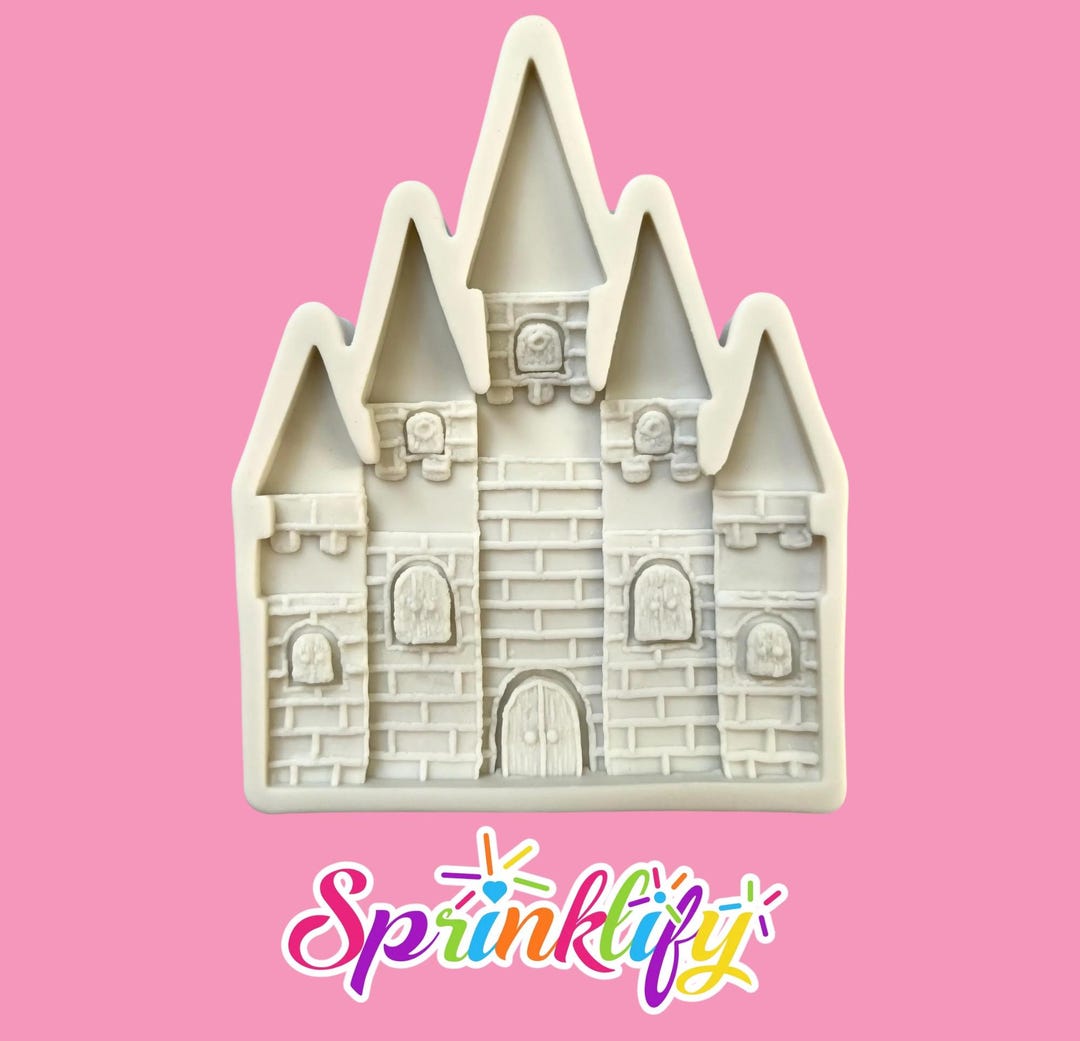 SPRINKLIFY Princess Castle Mold, Silicone Fondant Mold, Chocolate Mold ...