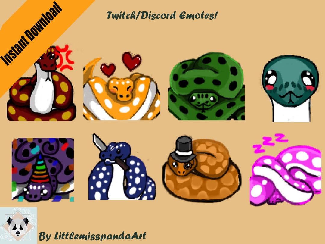 Danger Noodle Emote Set - Etsy