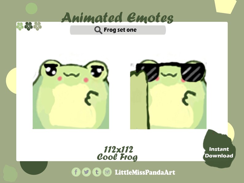 Animated Frog Set One - Etsy