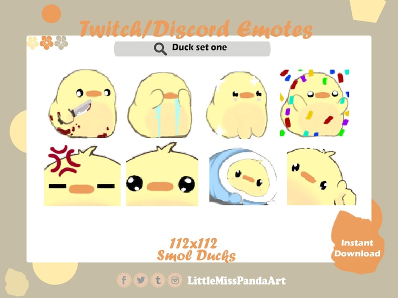 DUCKS! Duck Emotes - Etsy