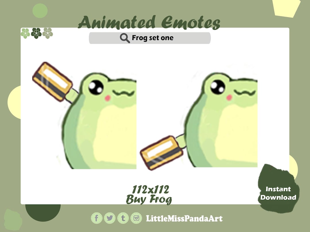 Animated Frog Set One - Etsy