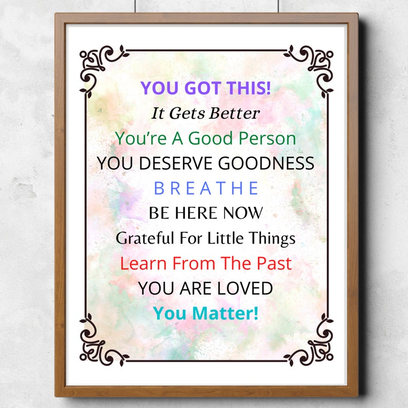 Printable Motivational Poster That's Inspiring and Encouraging! - Etsy