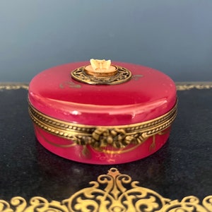 Vintage Porcelaine Peit Main Trinket Box - Etsy