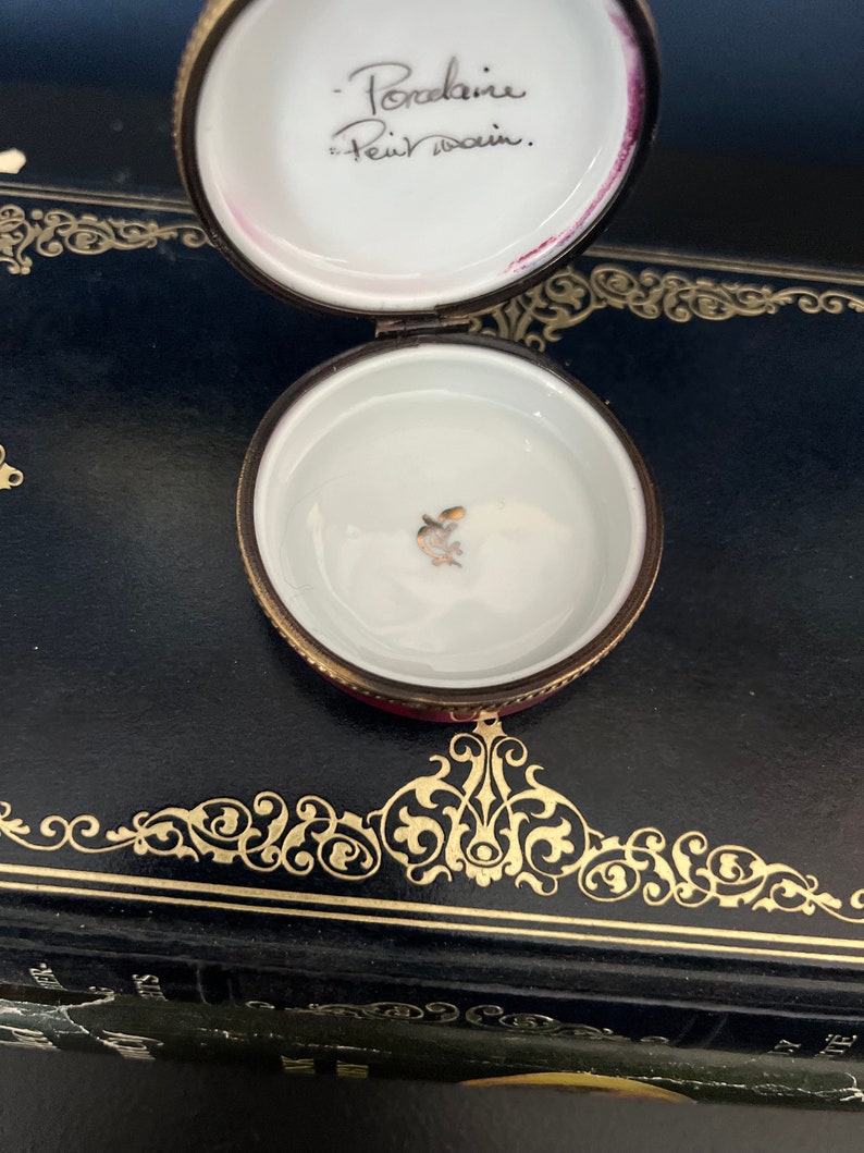 Vintage Porcelaine Peit Main Trinket Box - Etsy