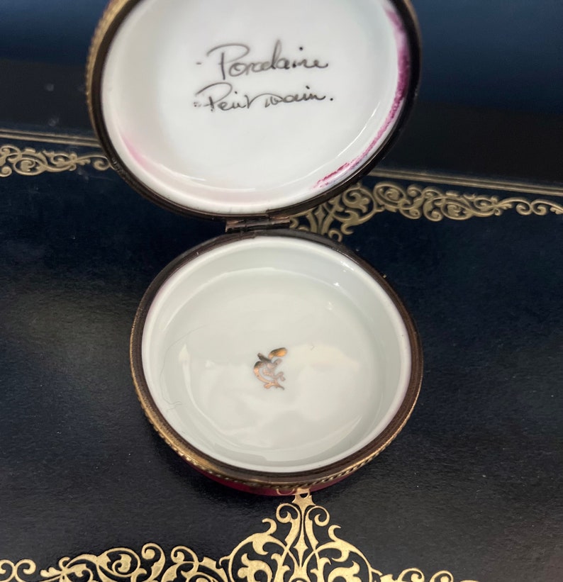 Vintage Porcelaine Peit Main Trinket Box - Etsy