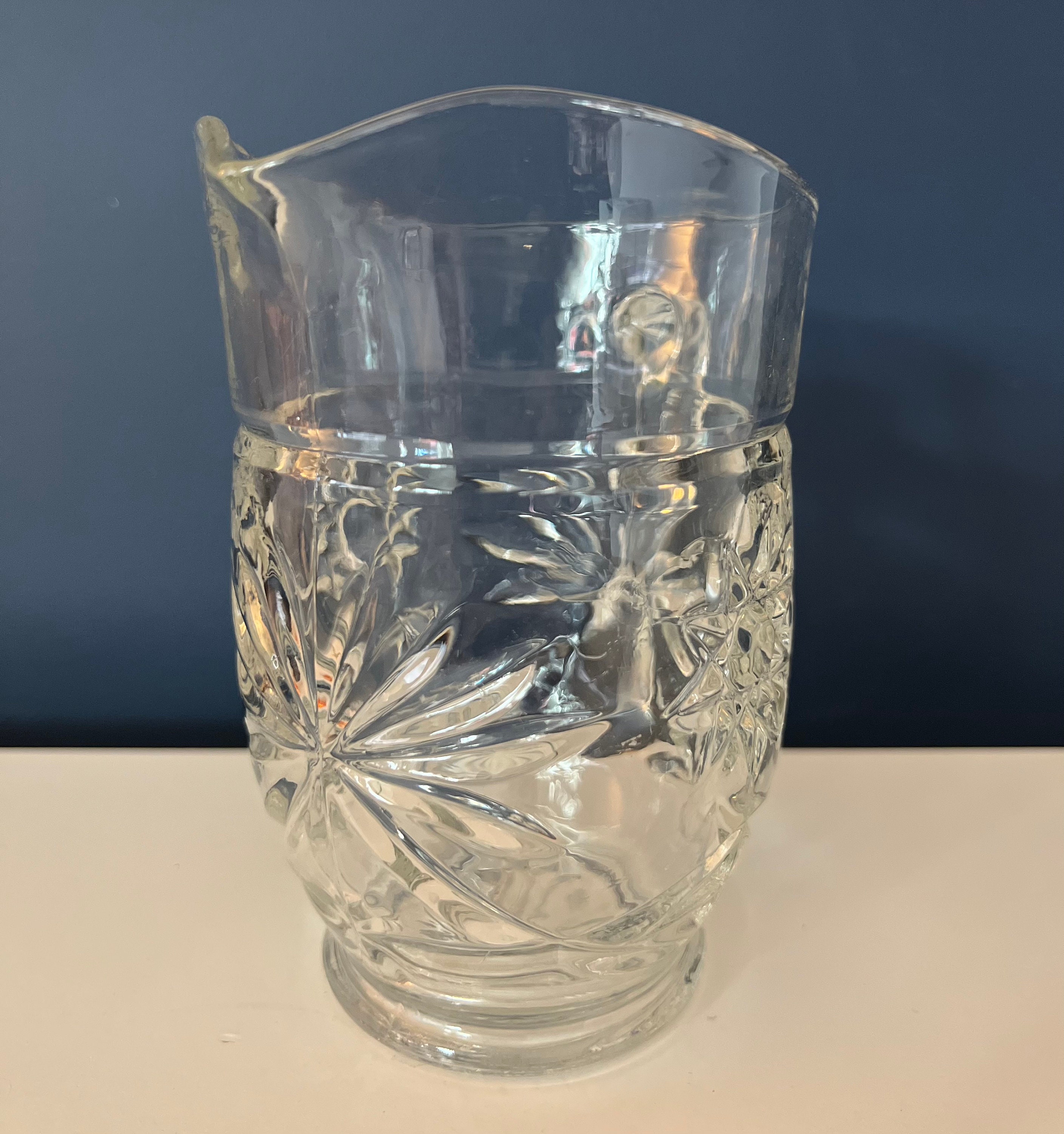 Vintage Anchor Hocking Star of David Pitcher - Etsy