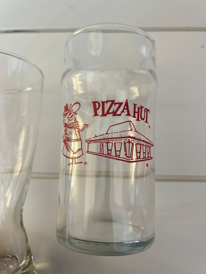 Vintage Original Pizza Hut Beer and Water Glass - Etsy